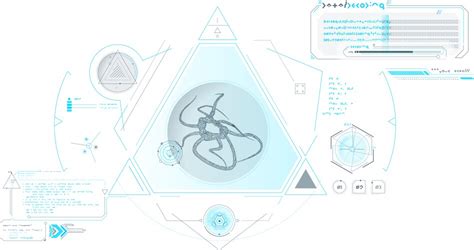 Sci Fi Interface Of Data Decoding Program Vector Image