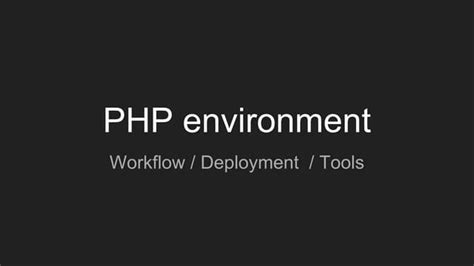 Devops In Php Environment Ppt