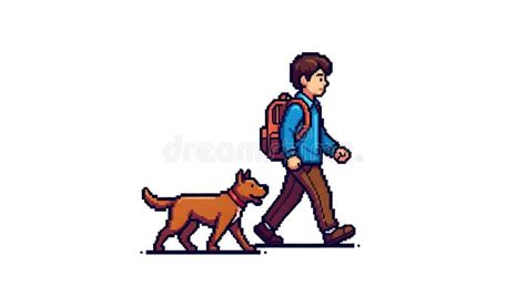 Boy In Pixel Art Style Man Vector Illustration Pixelart Boy Sitting