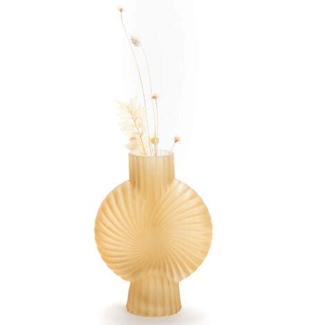 Amadeus Vase Léone Moutarde 27 Cm