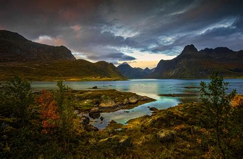감기 경치 경치가 좋은 고요한 관광 관광객 구름 낀 하늘 노르 드 랜드 노르웨이 노르웨이 자연 다채로운 하늘