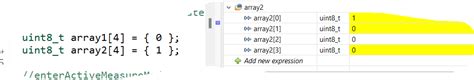 Array Initialization Stmicroelectronics Community
