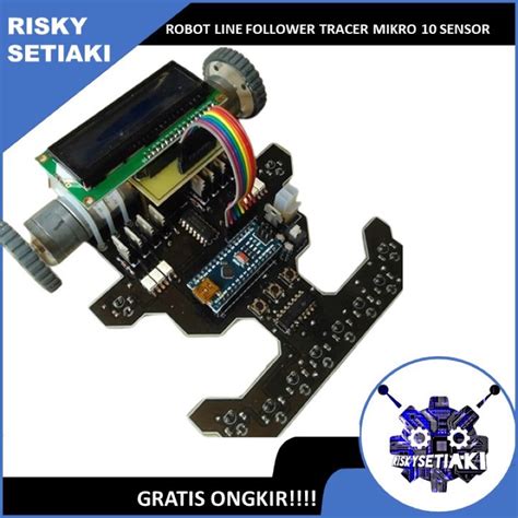 jual kit robot line follower 10 sensor shopee indonesia