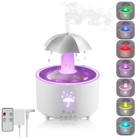 Humidifier For Bedroom 7 Color Rotating Umbrella Diffuser With Rain Humidifier For Bedroom 7 Color Rotating Umbrella Diffuser With Rain