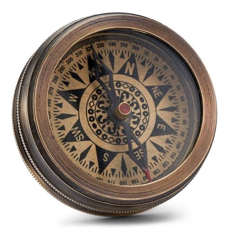 Nklaus Kompass Kompass Hms Endeavour Aus Messing Antik 6cm