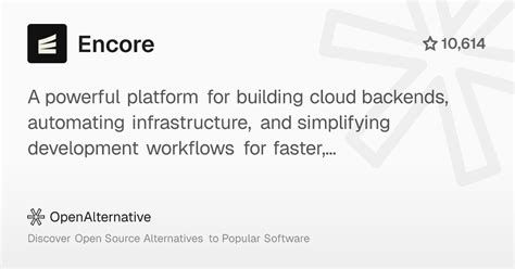 Encore Open Source Alternative To Supabase Appwrite And Firebase