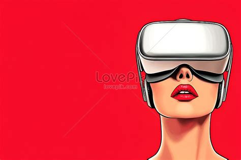 스마트 안경을 쓴 여자 일러스트 무료 다운로드 Lovepik