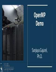 OpenMP A Guide To Parallel Programming In C C And Fortran Course
