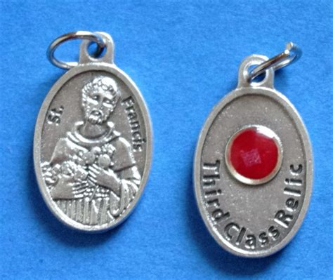 St Francis Third Class Relic Medal