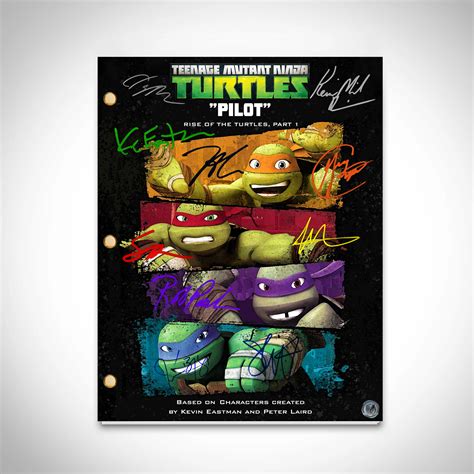 Teenage Mutant Ninja Turtles Pilot 2012 Script Limited Signature Edition Rare T