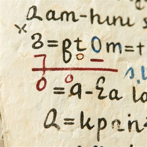 Free Ancient Mathematical Manuscript Photo Mathematics Manuscript