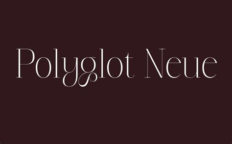 polyglot neue font font tr