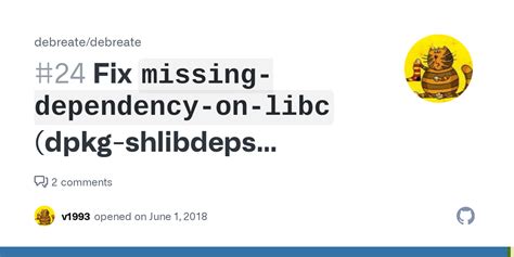 Fix `missing Dependency On Libc` Dpkg Shlibdeps Support · Issue 24