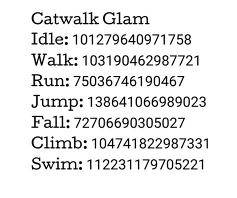 Roblox Idle Animation Codes