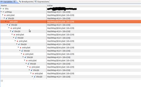 Java Debugging Hashmap Shows A Recursive Entryset What Is It