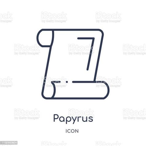 교육 개요 컬렉션의 선형 파피루스 아이콘입니다 얇은 라인 파피루스 벡터 흰색 배경에 고립입니다 파피루스 유행 삽화 고대의에 대한 스톡 벡터 아트 및 기타 이미지 Istock