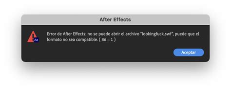 not possible to import swf to after effects erro adobe community