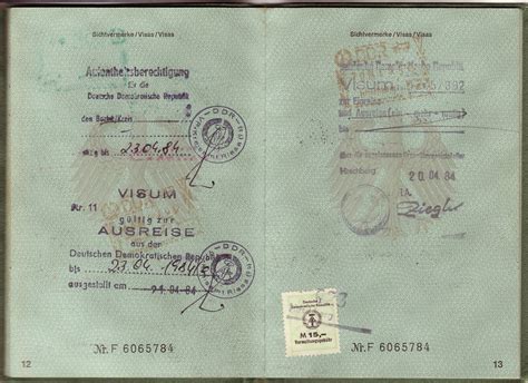 Download Free Photo Of Passportvisaddrfederal Republic Ofgermany