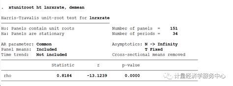 stata面板数据单位根检验llc 面板数据平稳性检验操作及应用 weixin 39897392的博客 csdn博客