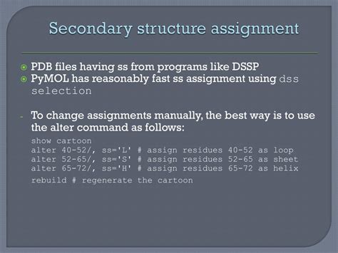 Ppt Pymol Molecular Viewer Pymol Command Language Powerpoint