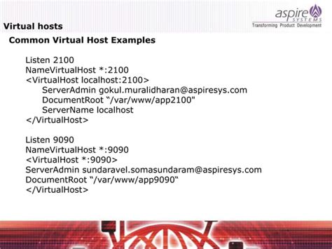 Apache Server Configuration And Optimization Ppt