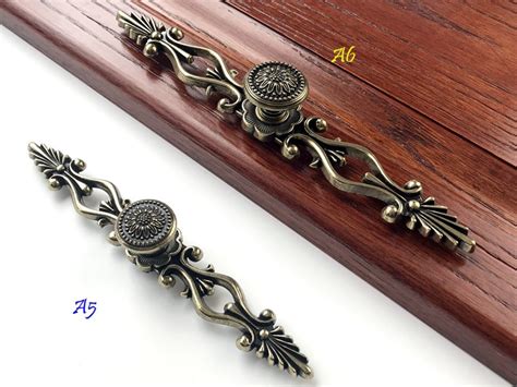 Dresser Knob Pull Drawer Knobs Pulls Handles Antique Bronze Back Plate Cabinet Handles Knobs