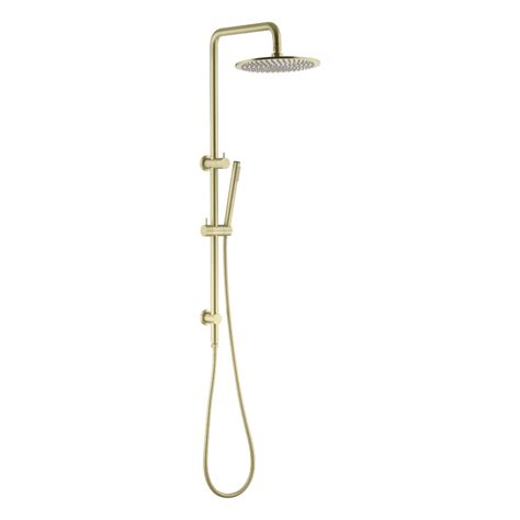 Classic Brushed Gold Multifunction Shower Rail Set