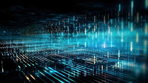 Premium Ai Image An Abstract Digital Background With Binary Code And