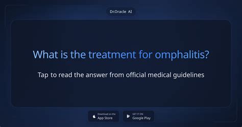 What Is The Treatment For Omphalitis