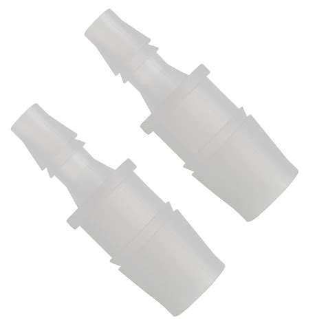 2pcs Plastic Hose Barb Reducer Fitting 1 2 To 1 4connectors Joint Splicer