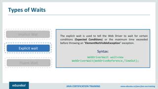 Waits In Selenium Selenium Wait Commands Edureka PDF