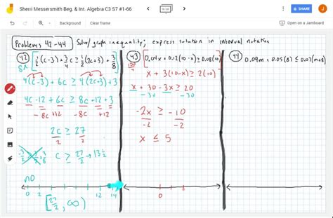 solved solve each inequality graph the solution set and write the