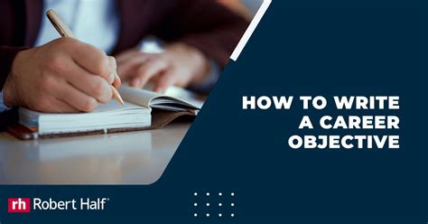 How To Craft A Career Objective For Your Resume Robert Half Posted On The Topic Linkedin