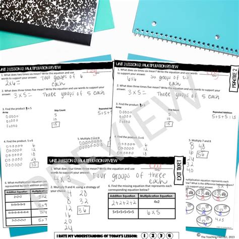 Multiplication Review Guided Notes 4th Grade Math By The Teaching Files