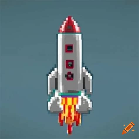 Rocket Sprite For Video Game On Craiyon