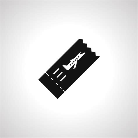 Premium Vector Boarding Pass Icon Aircraft Plane Ticket Icon