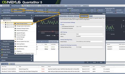 File Stor Sys Mod Net Set  Osnexus Online Documentation Site