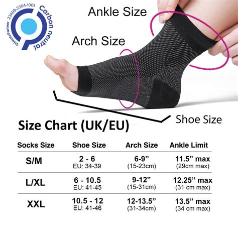 Ankle Foot Support Compression Brace Plantar Fasciitis Socks 2 Pairs