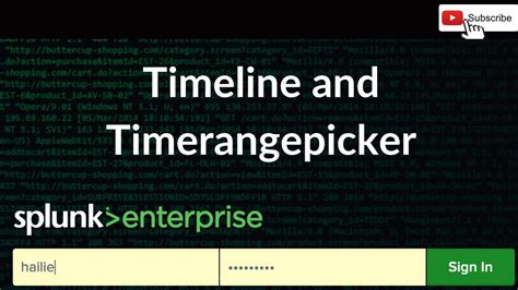 Splunk Timeline And Timerangepicker Overview Youtube