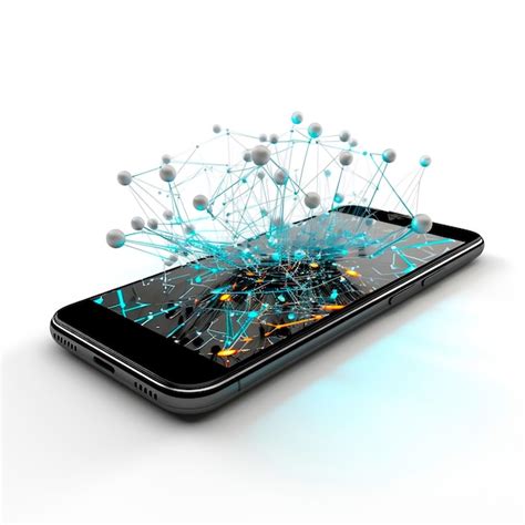 Premium Photo Cell Phone With Neural Network