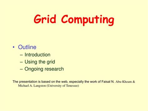 Ppt Grid Computing Powerpoint Presentation Free Download Id1092092
