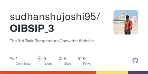 GitHub Sudhanshujoshi95 OIBSIP 3 The 3rd Task Temperature Converter