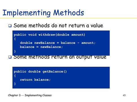 Ppt Chapter 3 Implementing Classes Powerpoint Presentation Free