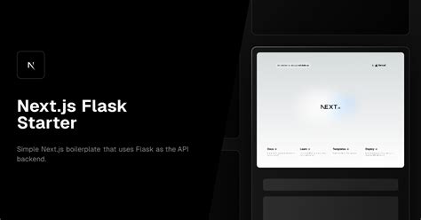 Next Js Flask Starter