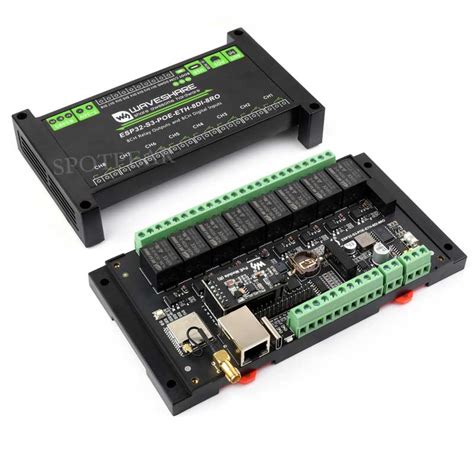 Esp32 S3工业级8路继电器wifi蓝牙网口eth物联网rs485 Rj45 Poe
