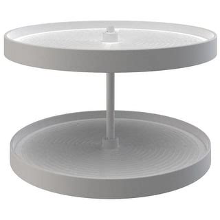 Rev A Shelf Lazy Daisy Polymer 24 Inch Full Circle 2 Shelf Lazy Susan Bed Bath Beyond 17775004