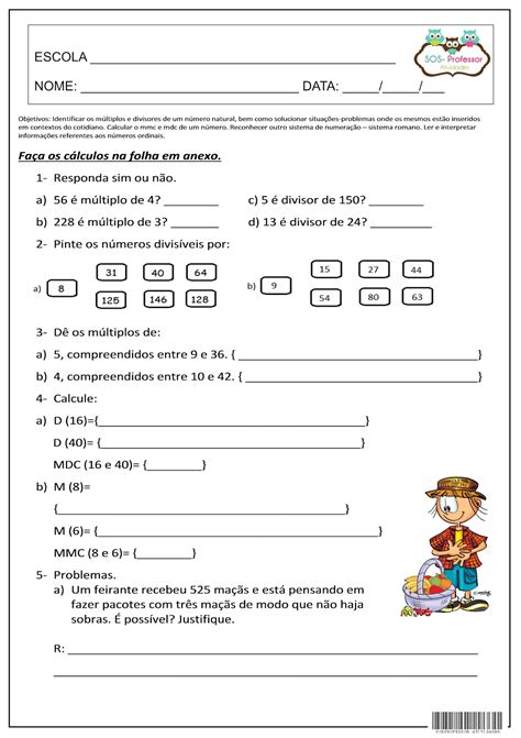 Avalia O De Matem Tica Atividades De Matem Tica Divertidas Matem Tica