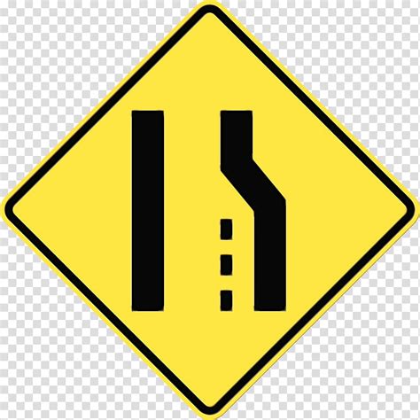 Road Sign Traffic Sign Warning Sign Lane Merge Symbol Highway
