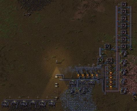 Early In The Game Complex That Produces Red Packs And Circuit Cards R Factorio