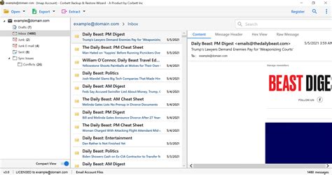 corbett email backup and restore wizard backup and restore